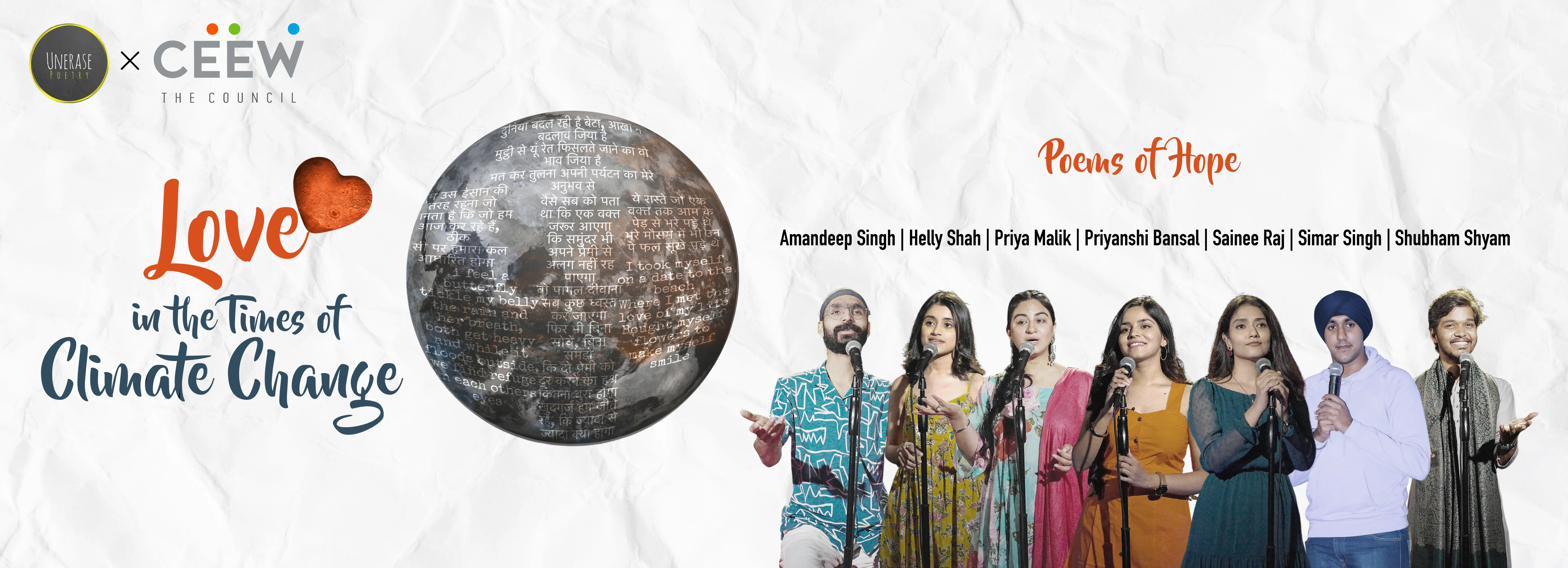 Climate Change Spoken Poetries in Hindi & English by 7 Indian Poets